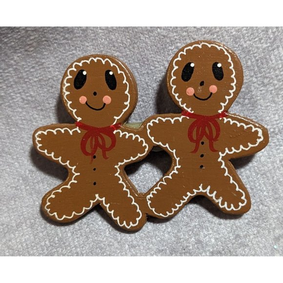 Jewelry | Vintage 8s Gingerbread People Brooch | Poshmark